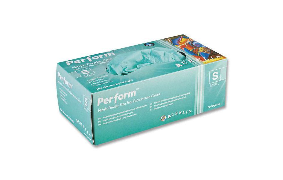 Aurelia - Perform green Nitril Moyen Gloves 200 Pf 2.5 Mm | Business ...