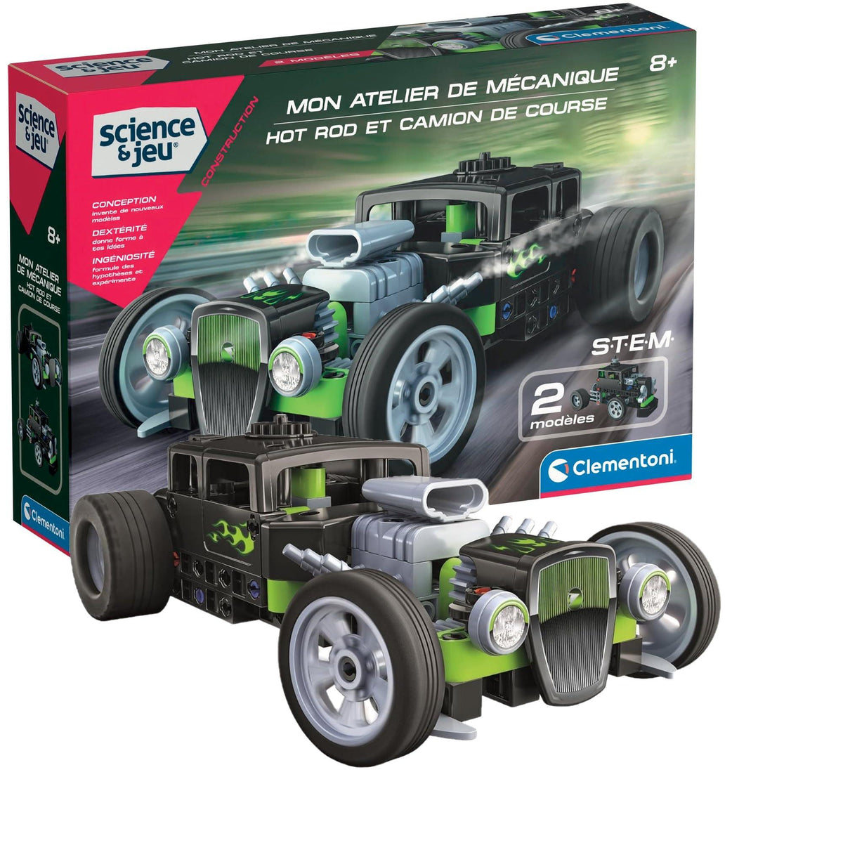 Clementoni - Science & Jeu: Hot Rod Et Camion De Course | Games & Toys ...