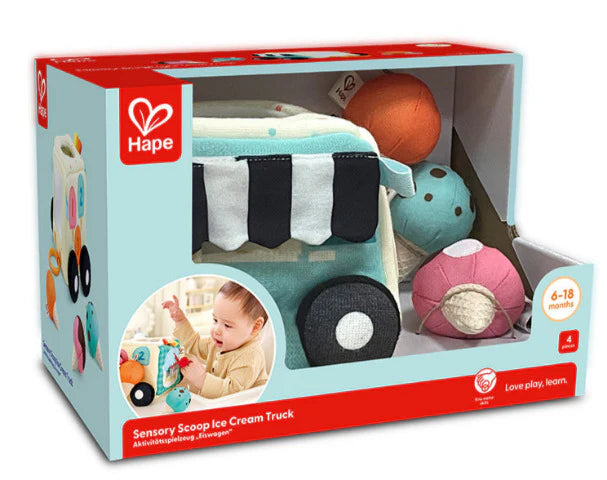 Hape - SENSORY SCOOP ICE CREAM TRUCK | Games & Toys — LIMOLIN