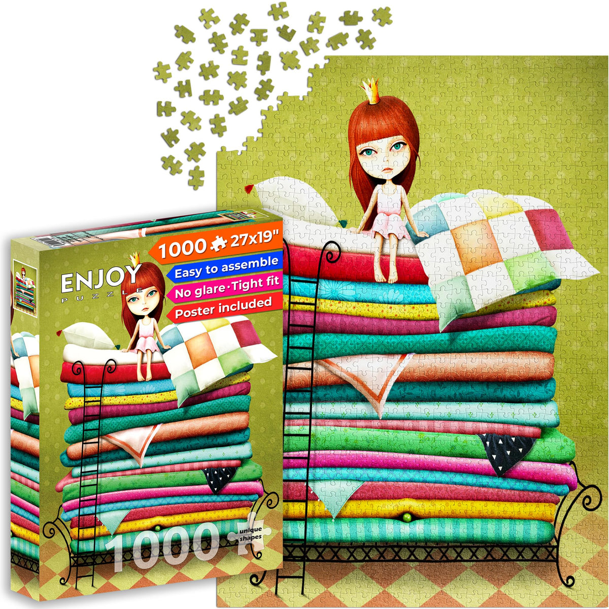 ENJOY - Princess on the Pea (1000-Piece Puzzle) | Games & Toys — LIMOLIN