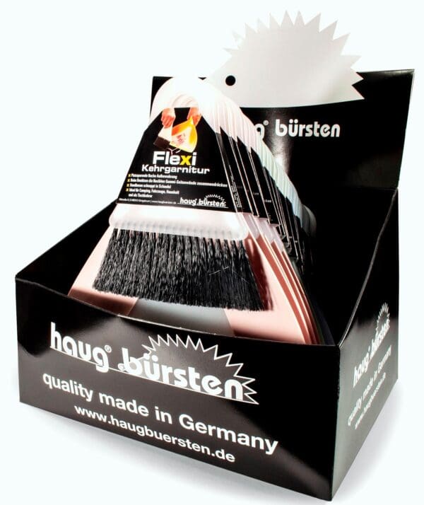 HAUG BURSTEN - PASTEL Flexi Dust Pan/Brush | Home & Kitchen — LIMOLIN