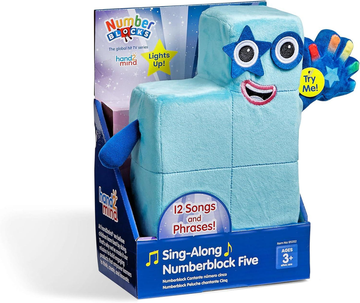 Hand 2 Mind - Numberblocks Character Five Feature Plush | Games & Toys ...