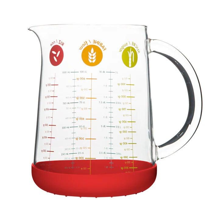 Pebbly - Measuring Jug 1000ml/34oz Red Metric & Imperial | Home ...