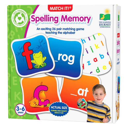 The Learning Journey - MATCH IT! MEMORY - SPELLING | Games & Toys — LIMOLIN