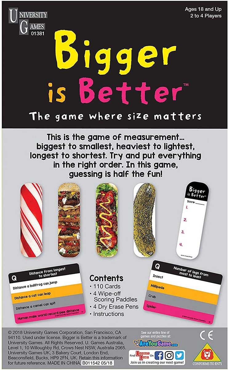 University Games - Bigger Is Better - Game | Games & Toys — LIMOLIN