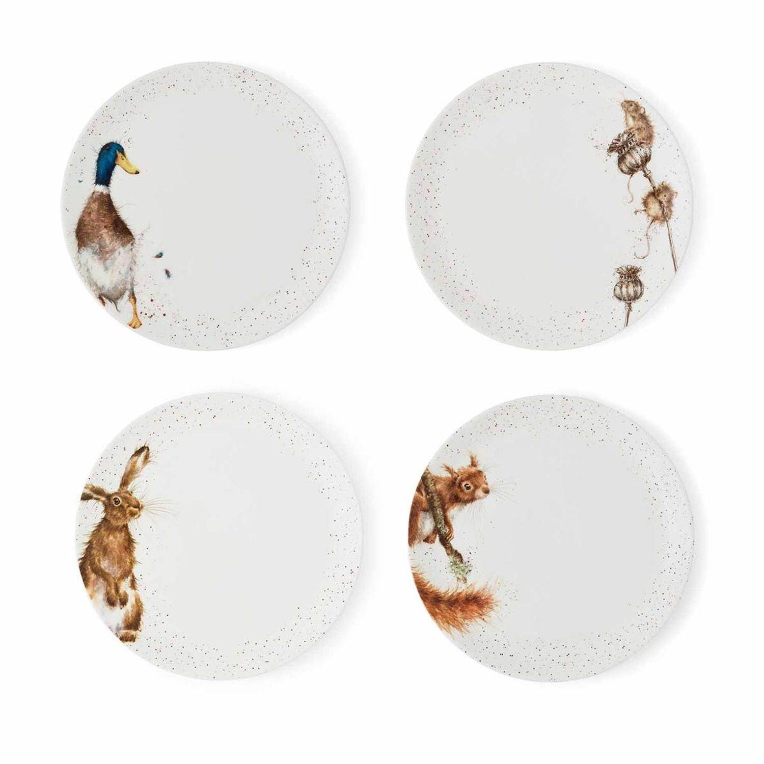 Wrendale DESIGNS - Coupe Plates (Set of 4) | 10.5 Inch | Home & Kitchen ...