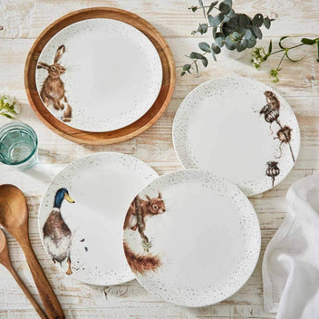 Wrendale DESIGNS - Coupe Plates (Set of 4) | 10.5 Inch | Home & Kitchen ...
