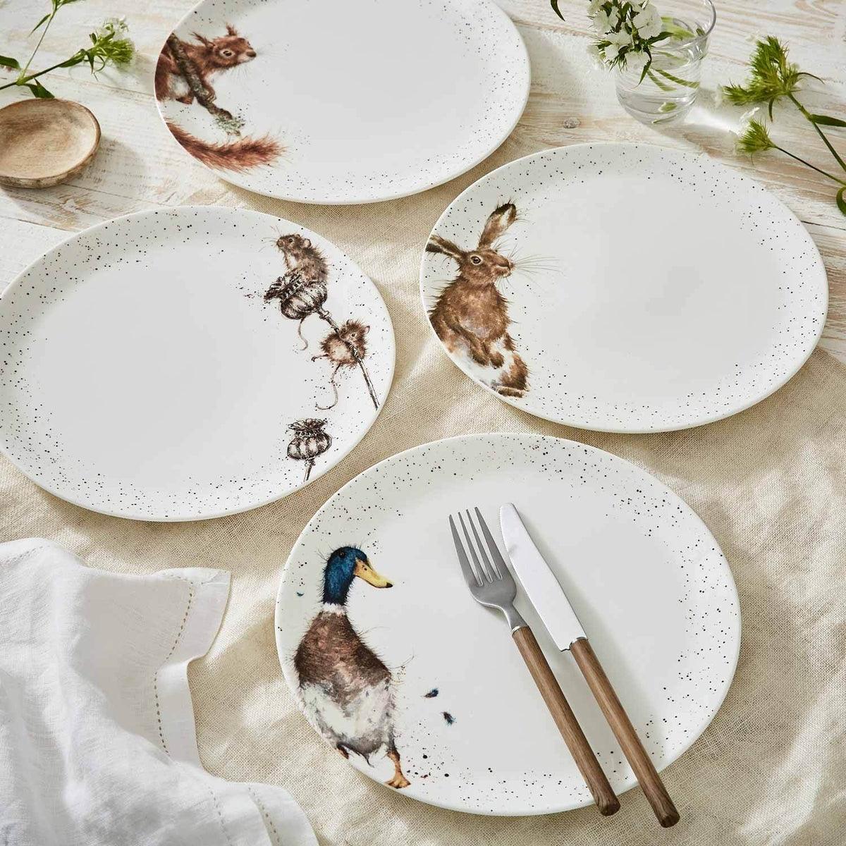 Wrendale DESIGNS - Coupe Plates (Set of 4) | 10.5 Inch | Home & Kitchen ...