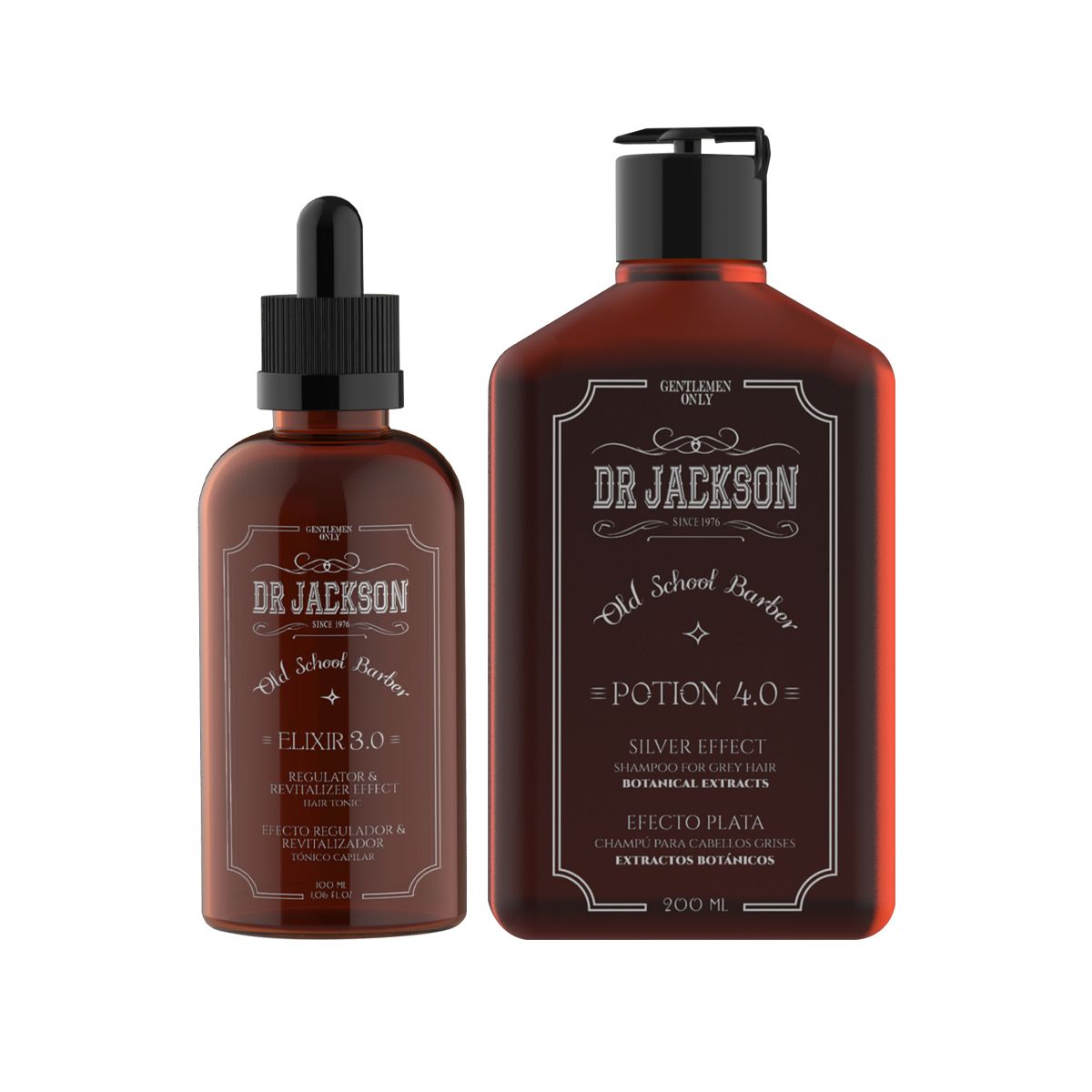 Dr Jackson - Elixir Shampoo Silver 200 ml & Capillary Tonic 100 ml ...