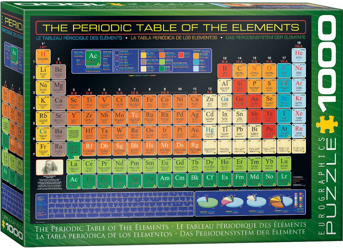 Eurographics - The Periodic Table of The Elements (1000-Piece Puzzle ...
