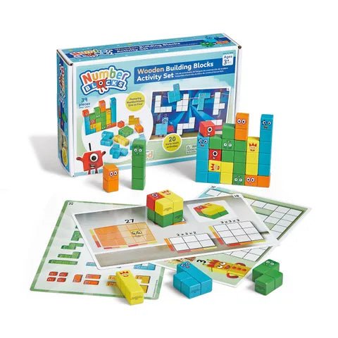 Hand 2 Mind - Numberblocks Wooden Building Blocks Activity Set | Games ...