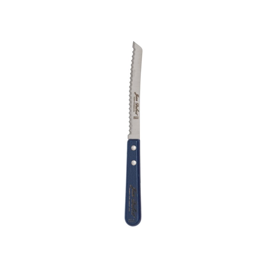 Jean Dubost - Tradition Serrated Bread Knife Blue Beech Wood Handle ...
