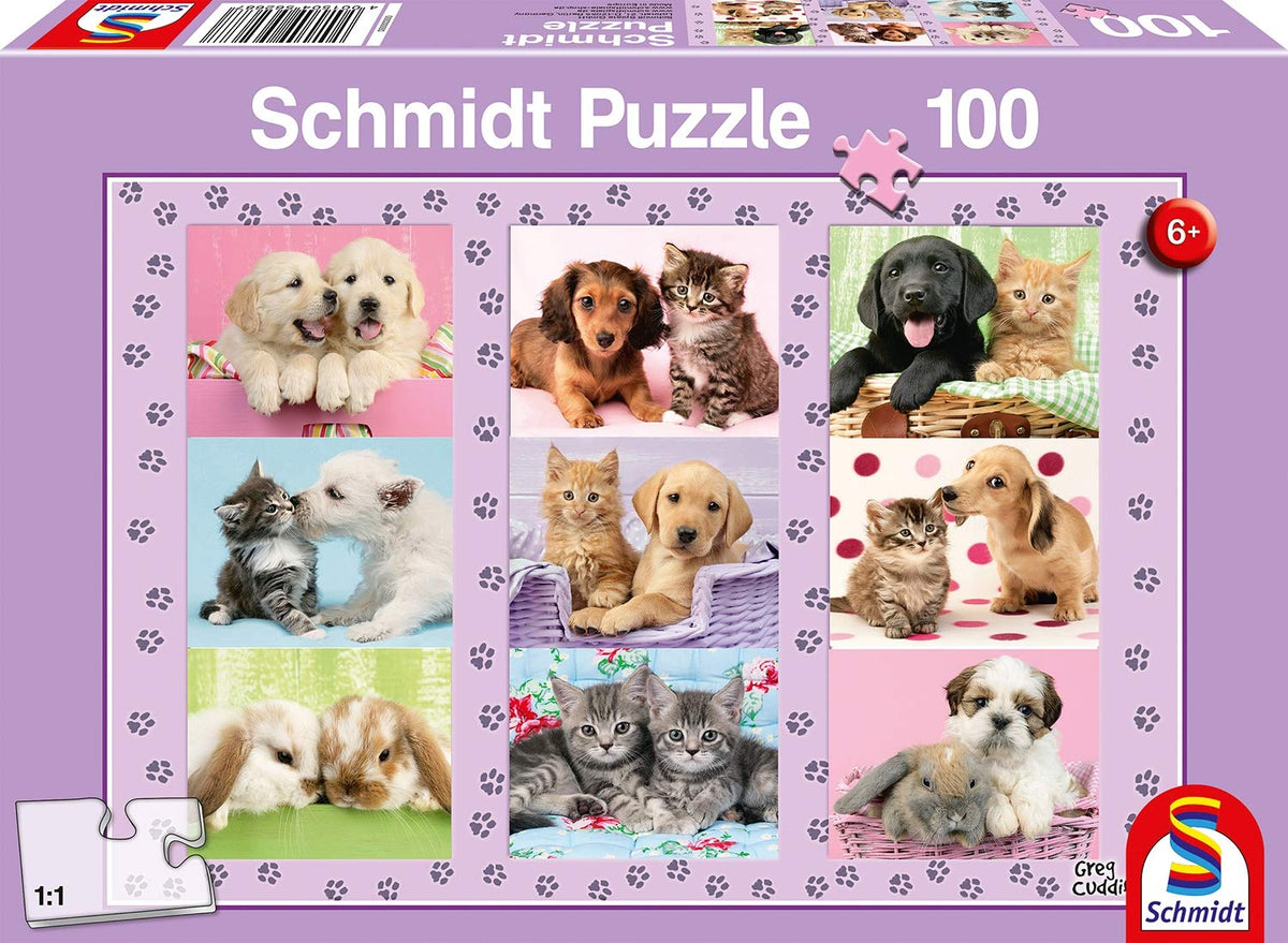 Schmidt Spiele - Puzzle - Pz100 - My Animal Friends | Games & Toys ...