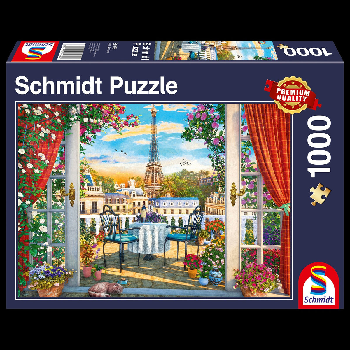 Schmidt Spiele - Puzzle - Terrace In Paris (1000-Piece Puzzle) | Games ...