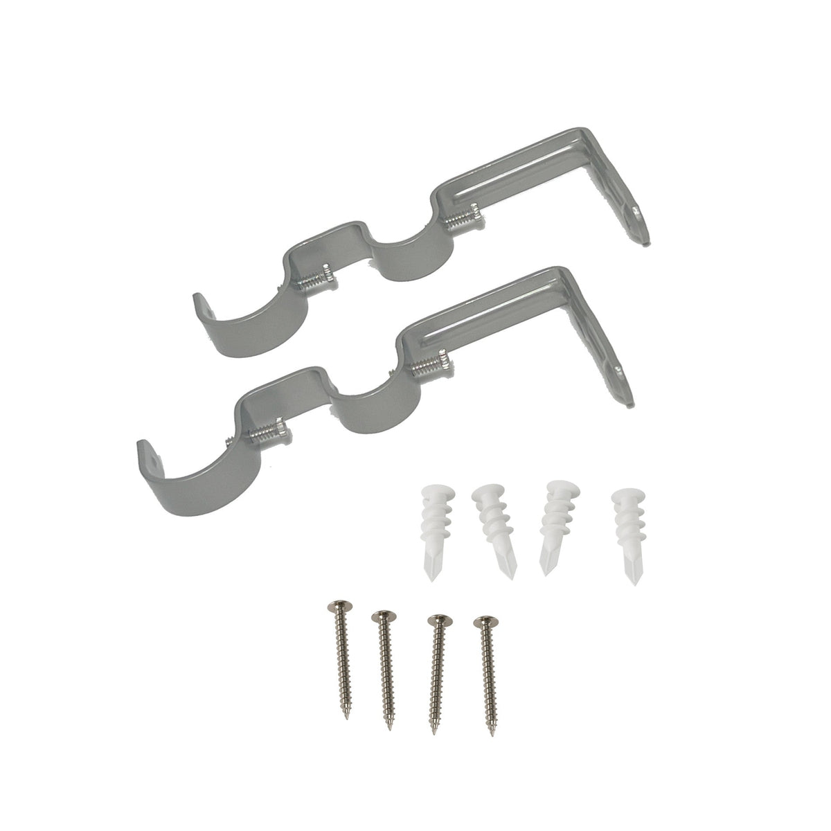 UMBRA - Cappa Double 1" Bracket _ Double Rod Curtain Bracket Hardware ...